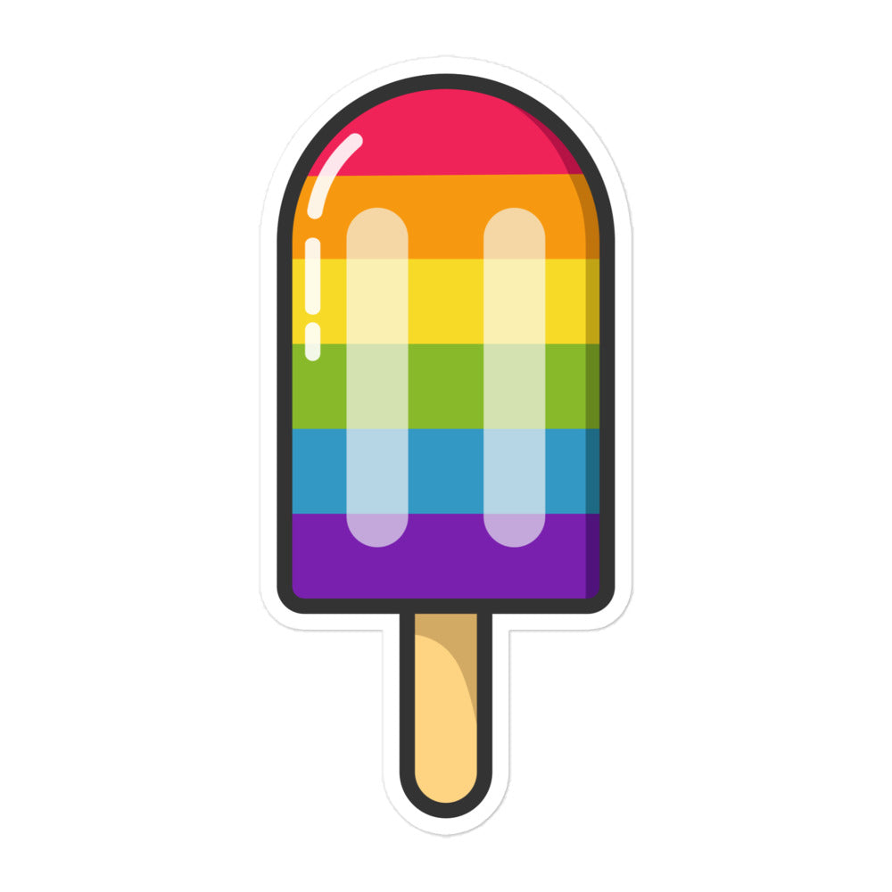 Rainbow Pride Ice Lolly Sticker – The Rainbow Stores