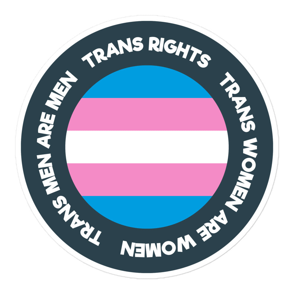 Trans Rights Round Sticker – The Rainbow Stores