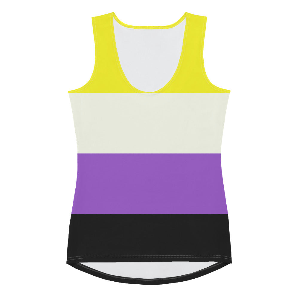 Non-Binary Pride Flag Fitted Vest