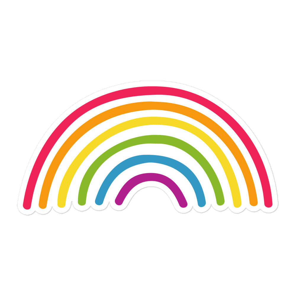 Hand Drawn Pride Rainbow Sticker – The Rainbow Stores